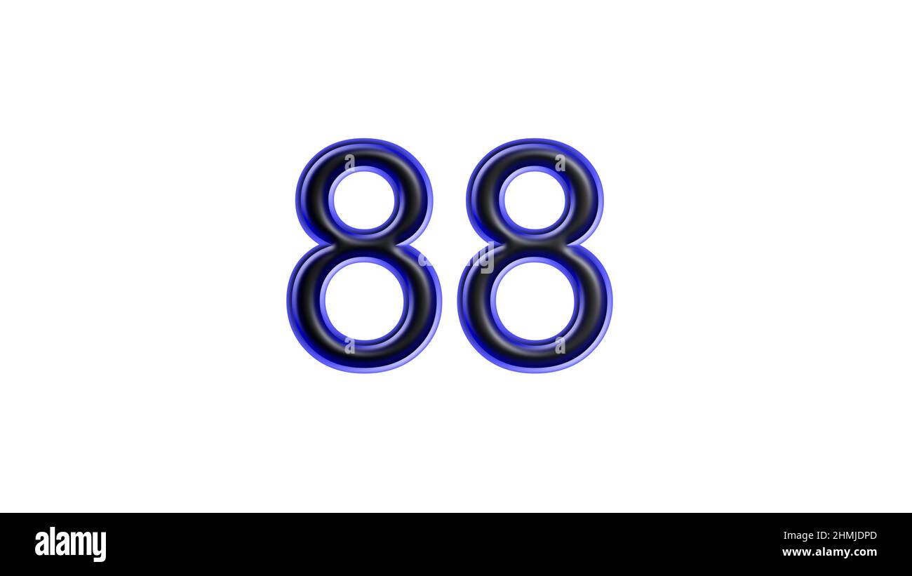 blue 88 number 3d effect white background Stock Photo - Alamy blue 88 number 3d effect white background Stock Photo - Alamy