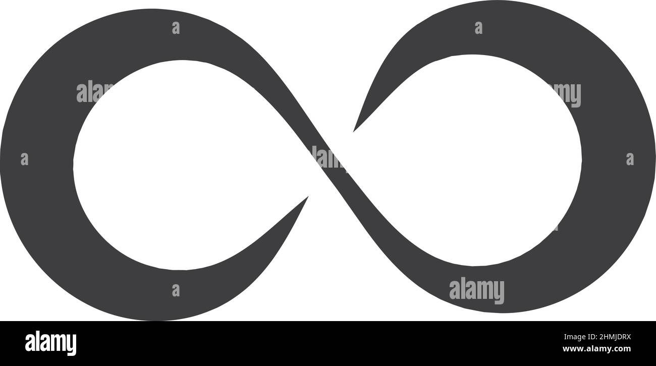 Infinity icon. Eight shape silhouette. Endless logo Stock Vector Image ...