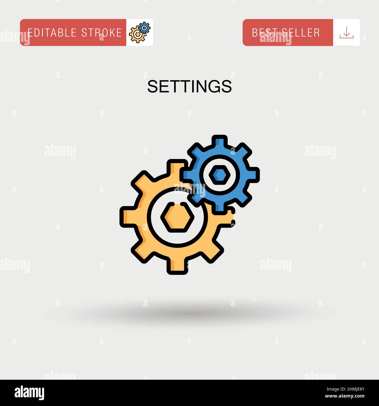Settings icon background hi-res stock photography and images - Alamy