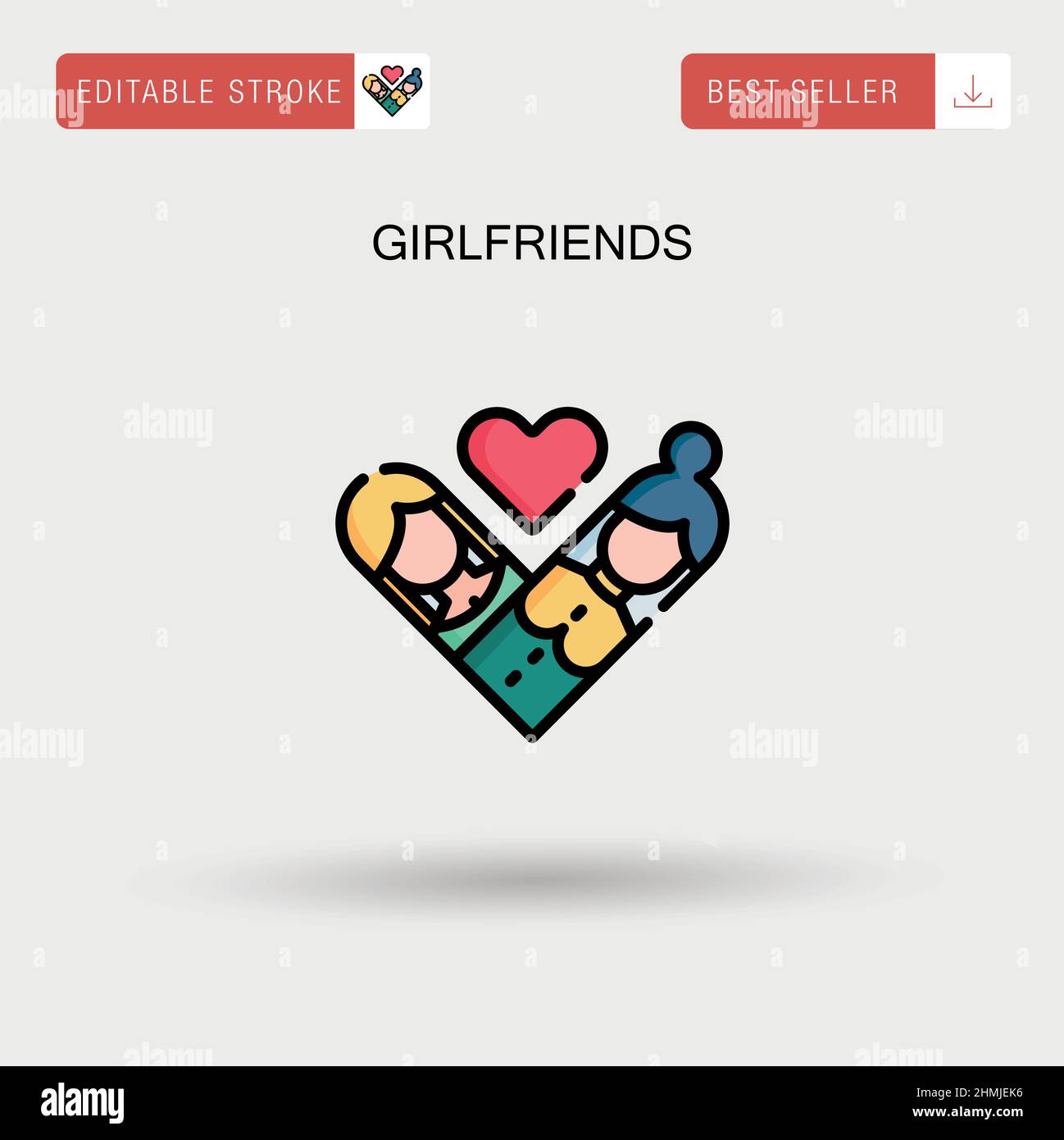 Girlfriends Stock Vector Images - Alamy