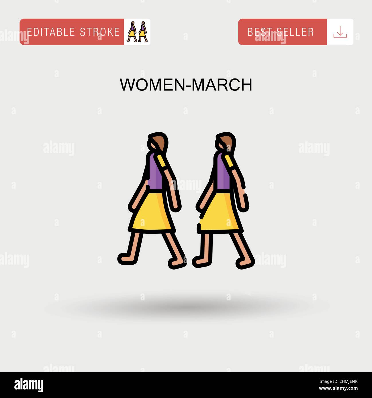 March crowd Stock Vector Images - Alamy