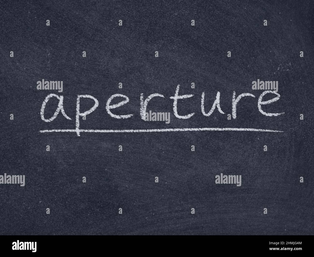 aperture concept word on blackboard background Stock Photo - Alamy