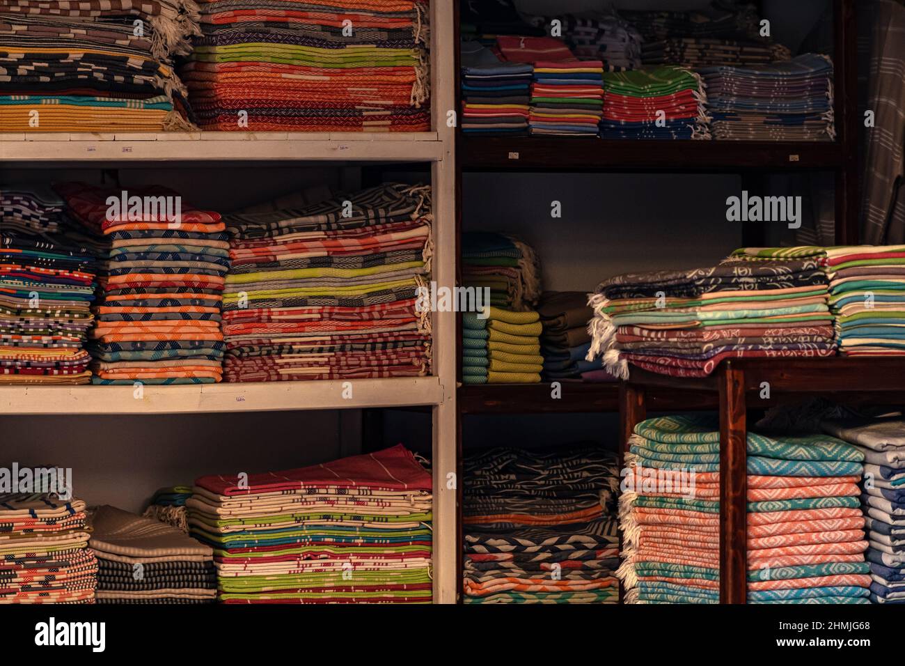 Vintage textile shop hi-res stock photography and images - Alamy