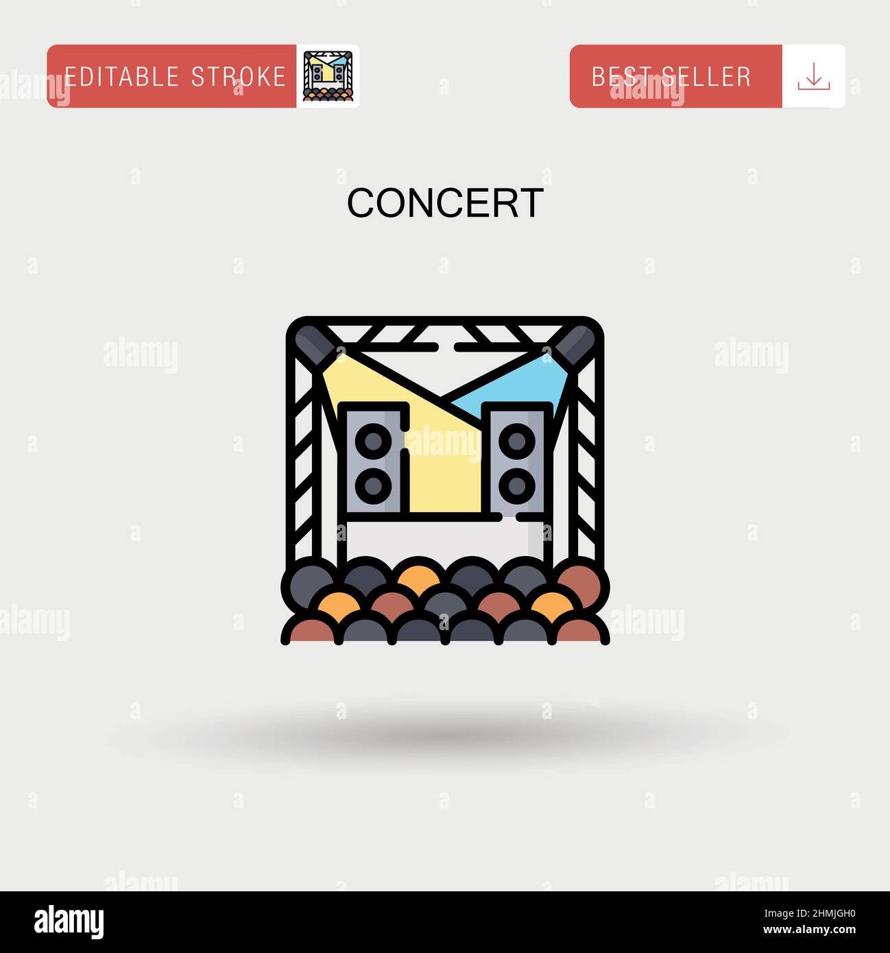 People at concert Stock Vector Images - Alamy