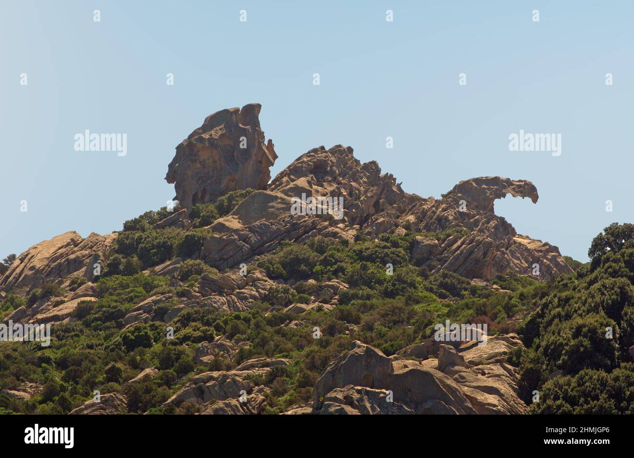 Palau, Sardinia, Italy. Bear's Rock Stock Photo - Alamy
