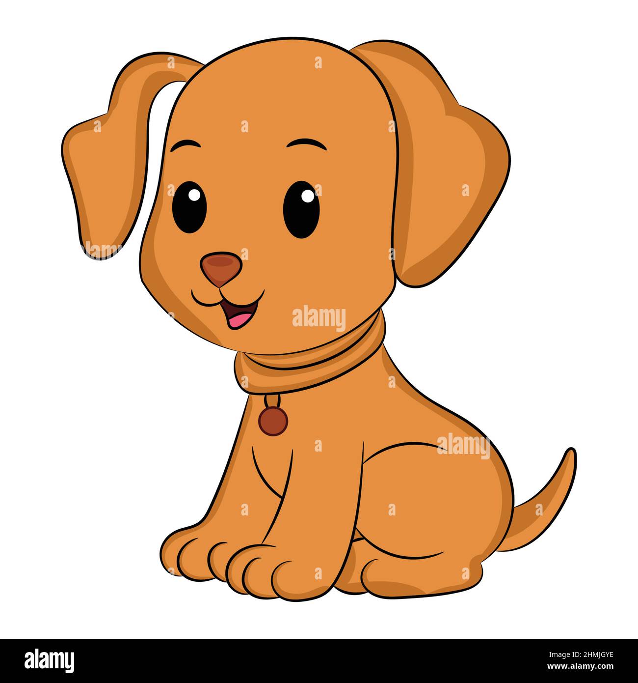 Cute Baby dog vector illustration Stock Vector Image & Art - Alamy