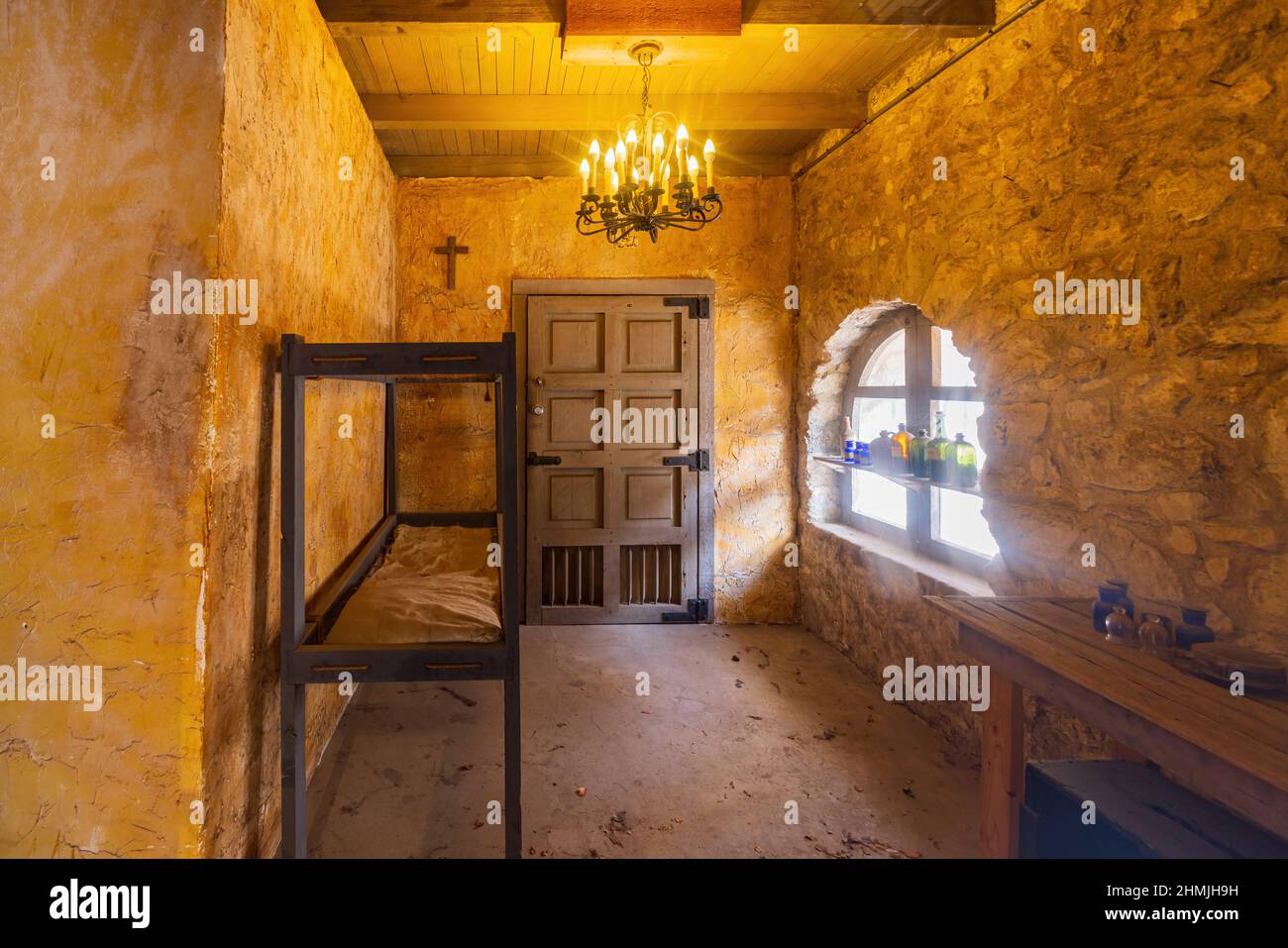 Interior view of the Alamo at Texas Stock Photo - Alamy