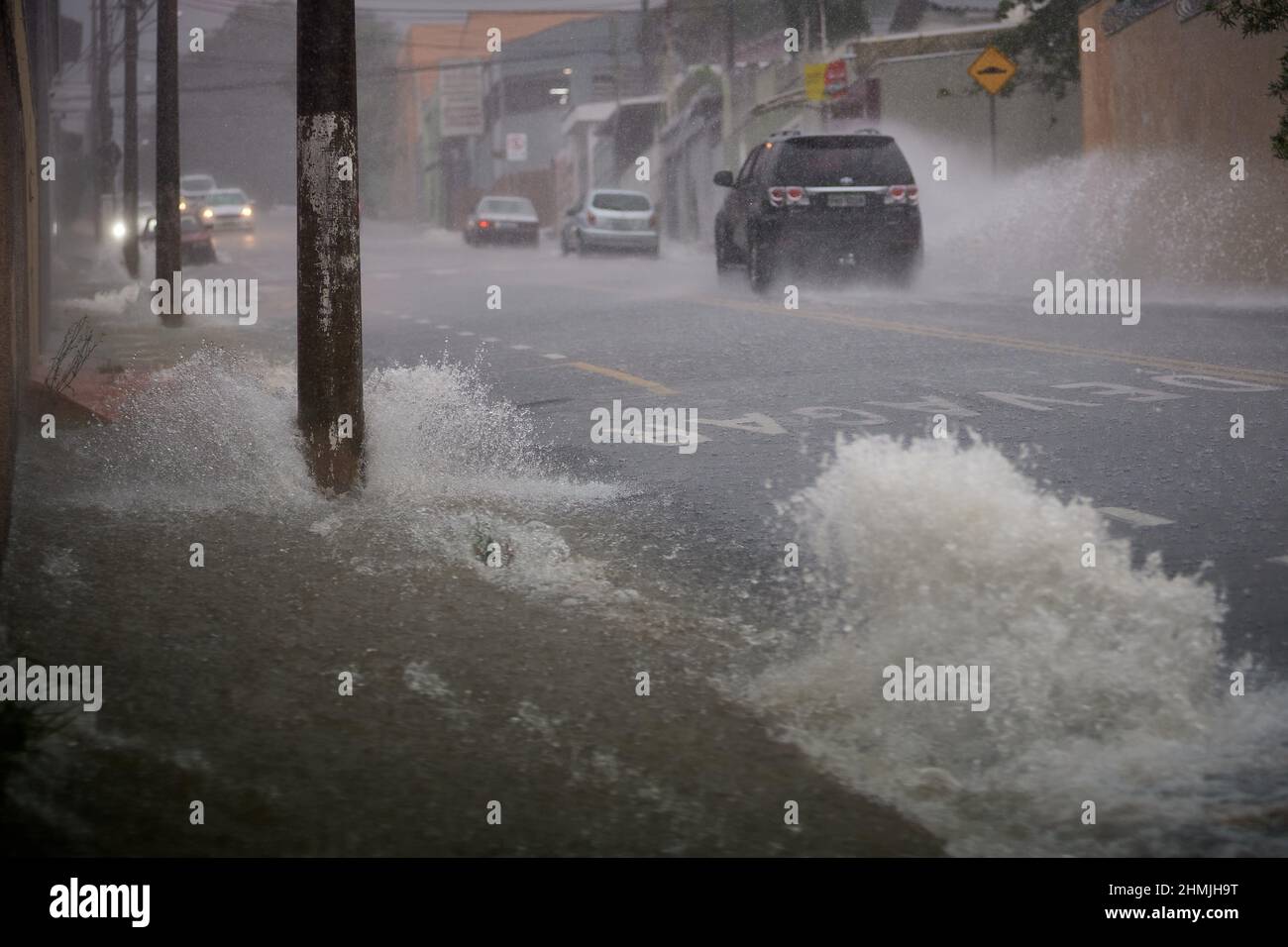 Franca, Sao Paulo, Brazil. 10th Feb, 2022. HEADLINE CORRECTION*** Heavy ...