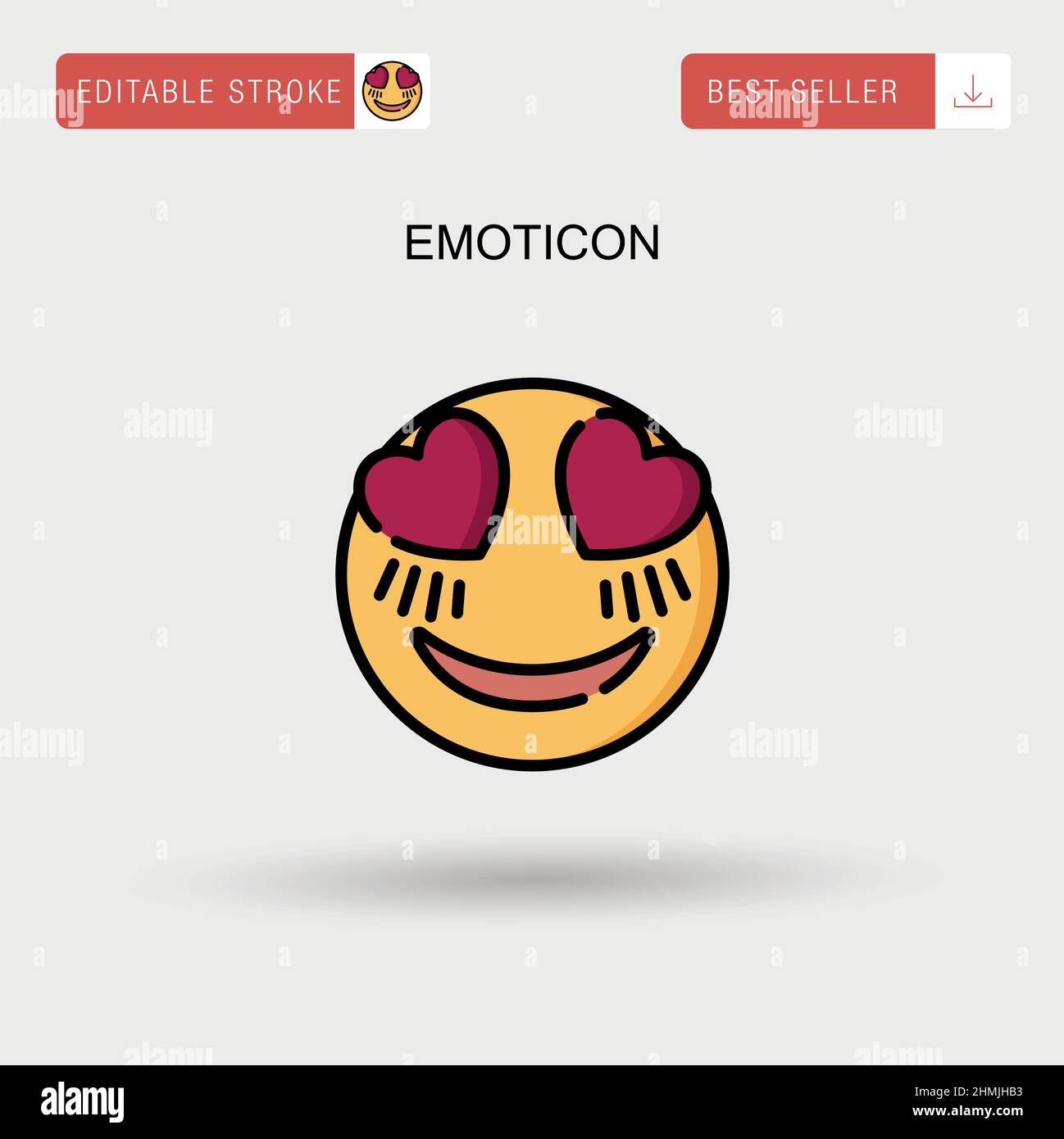 Emoticon Simple vector icon Stock Vector Image & Art - Alamy
