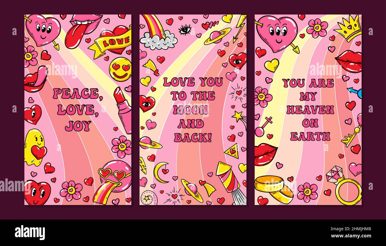 Kiss vertical Stock Vector Images - Alamy