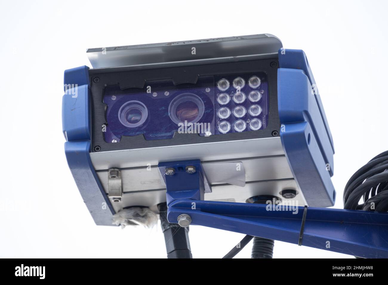 Surveillance camera. Traffic control and automatic detection of traffic ...