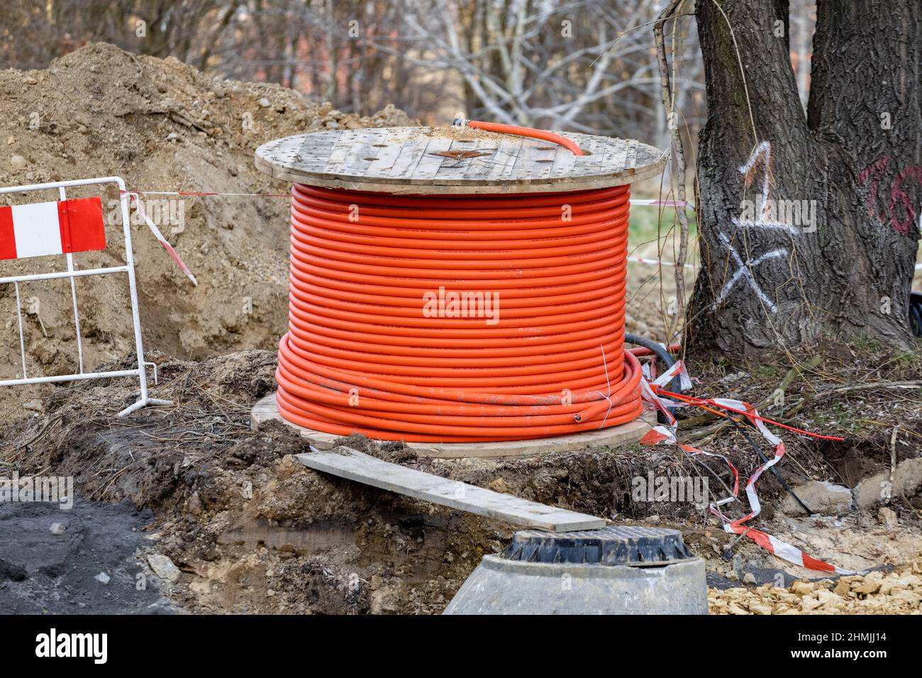 Big electric wires Stock Photo - Alamy