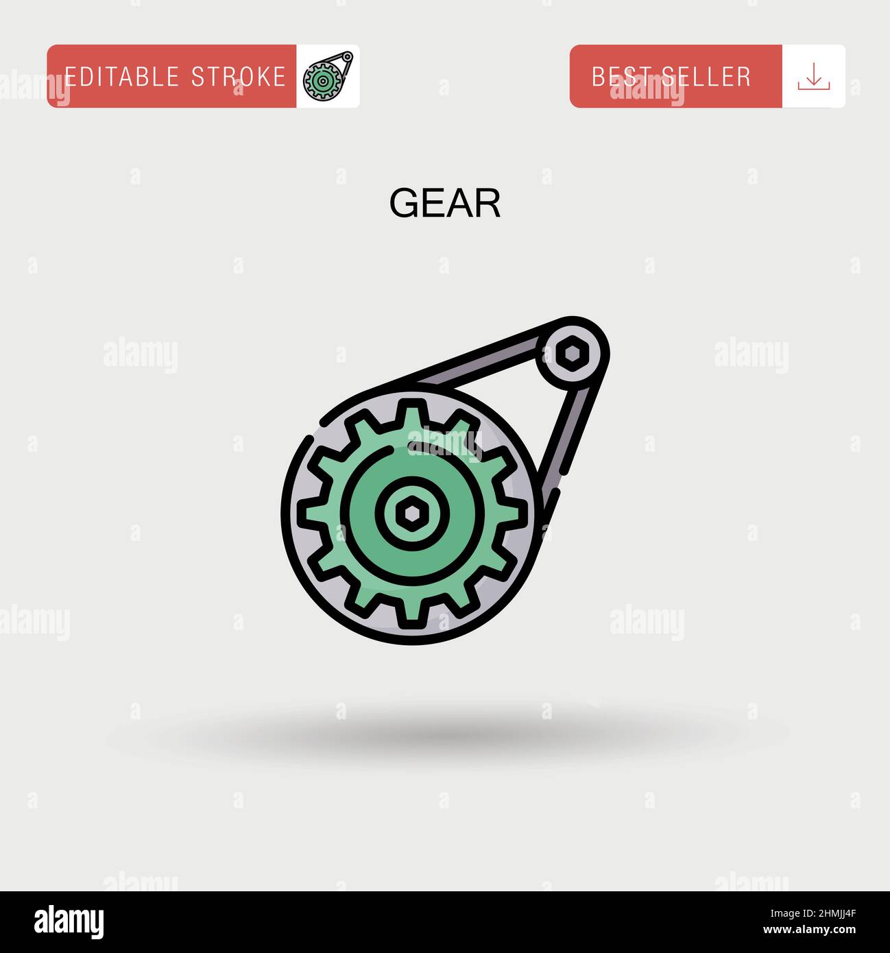 Illustration of gear hi-res stock photography and images - Alamy