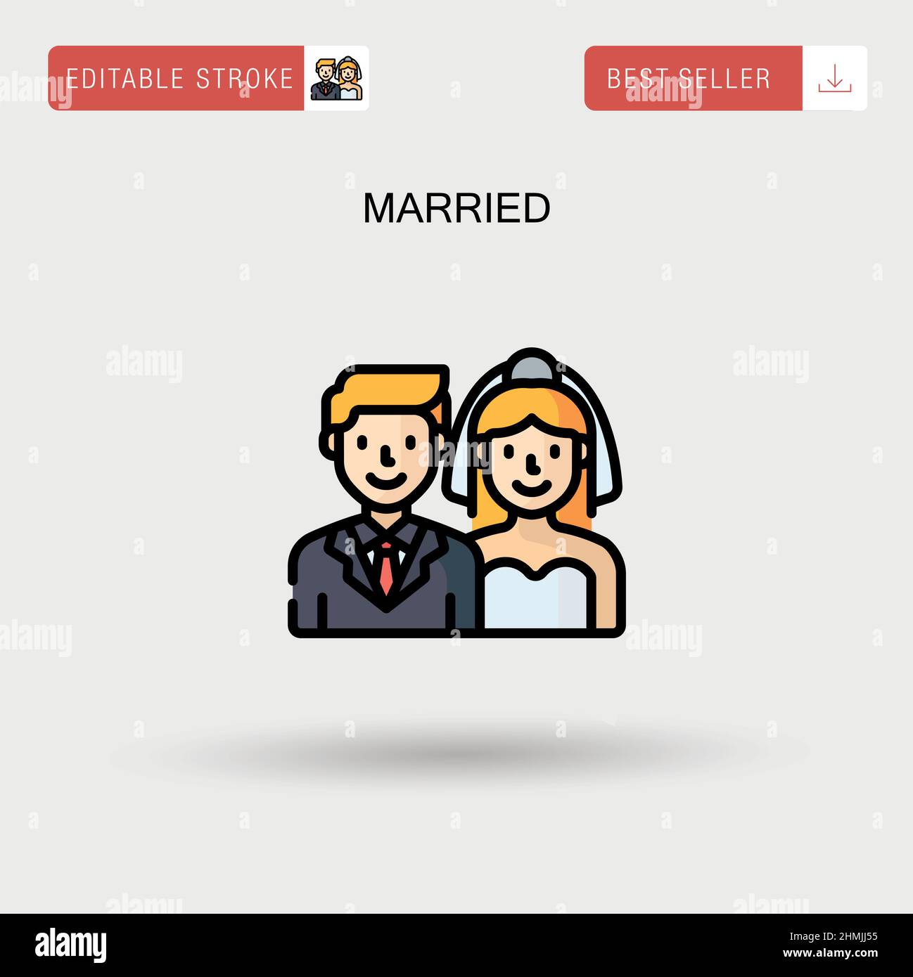 Married Simple vector icon Stock Vector Image & Art - Alamy