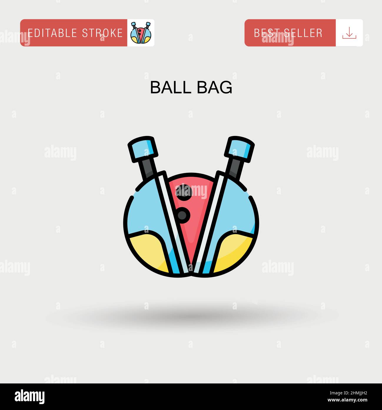 Ball bag Simple vector icon Stock Vector Image & Art - Alamy