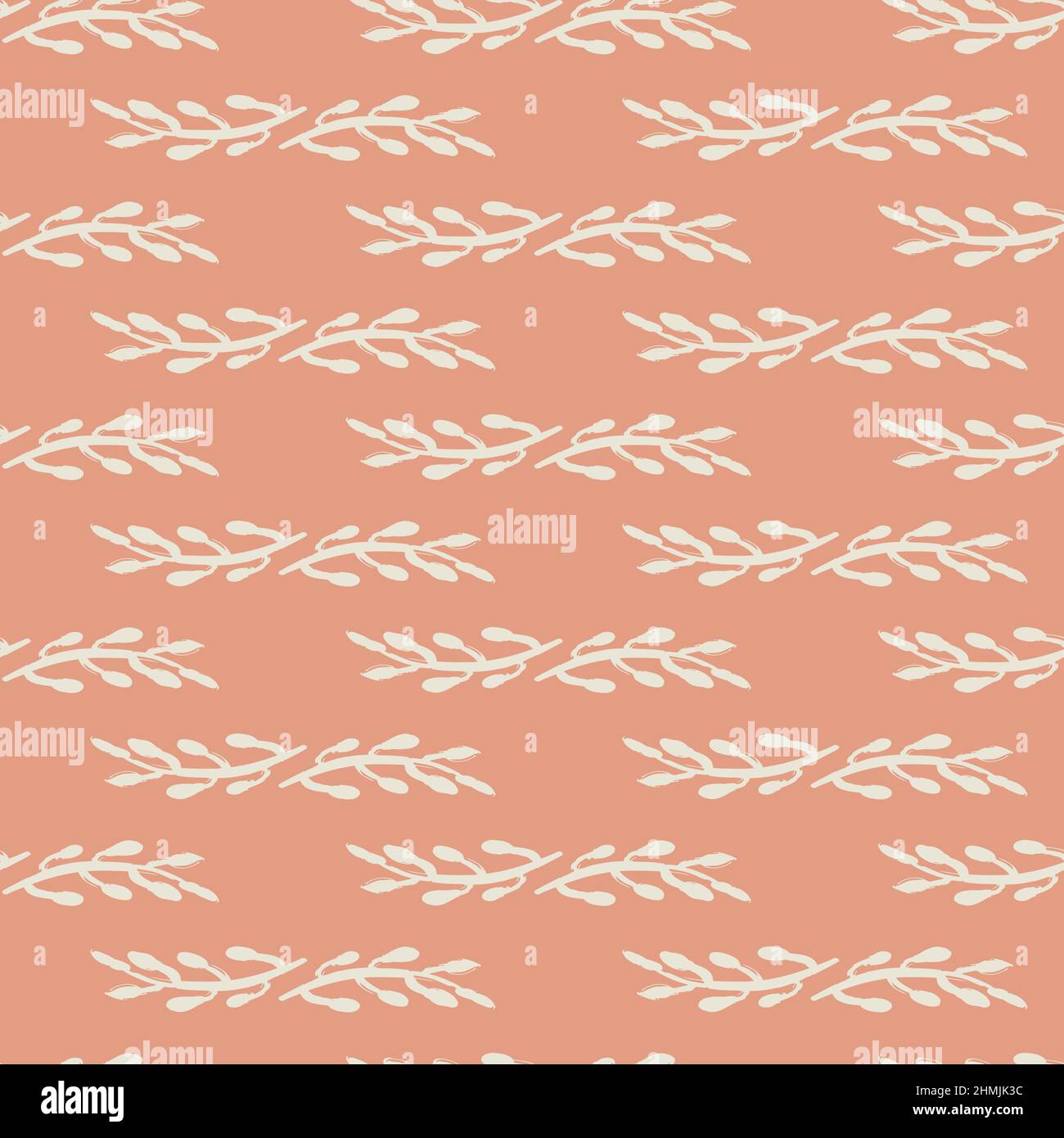 Gender neutral floral seamless vector background. Simple whimsical ...