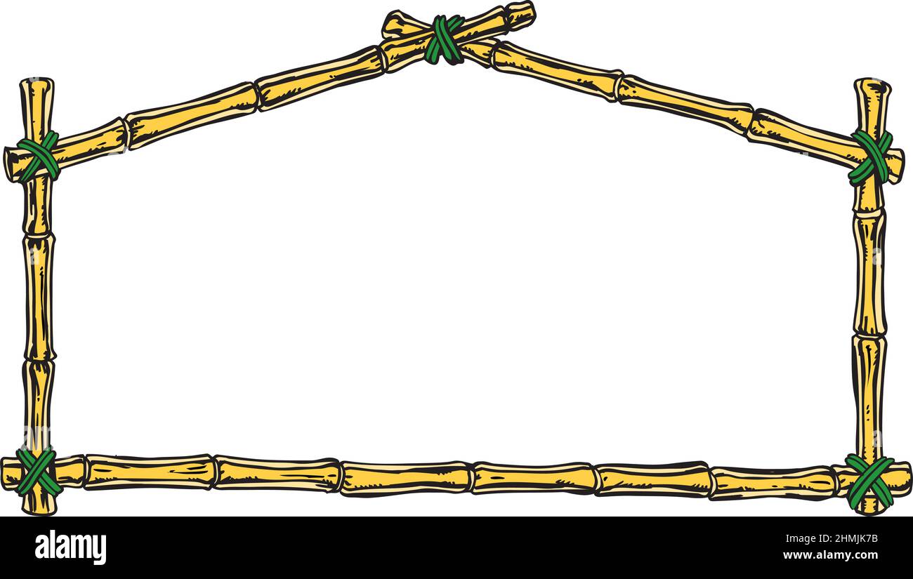 Bamboo Frame Vector Background Stock Vector Image & Art - Alamy