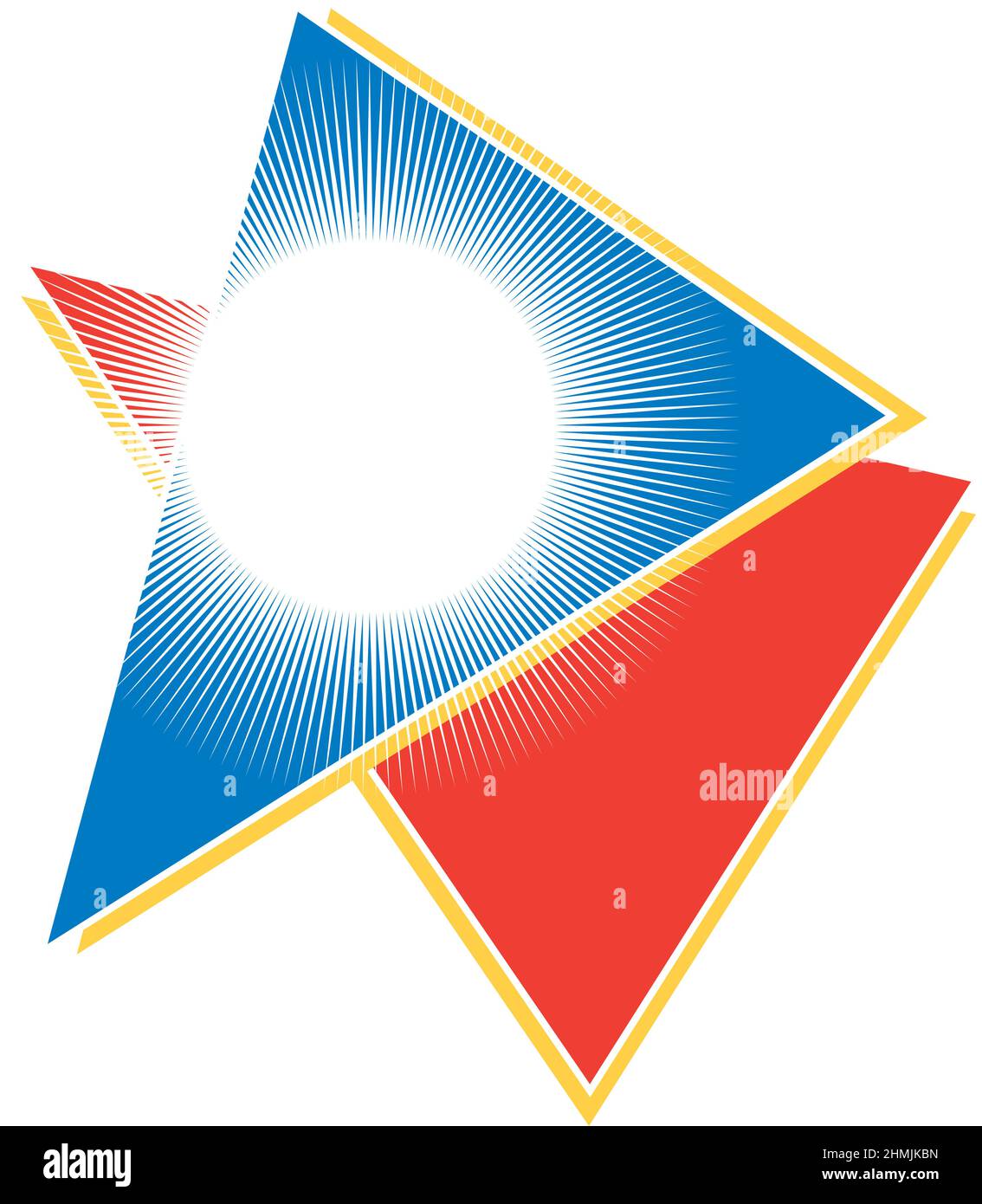 Sunburst Triangles Vector Background Stock Vector Image & Art - Alamy