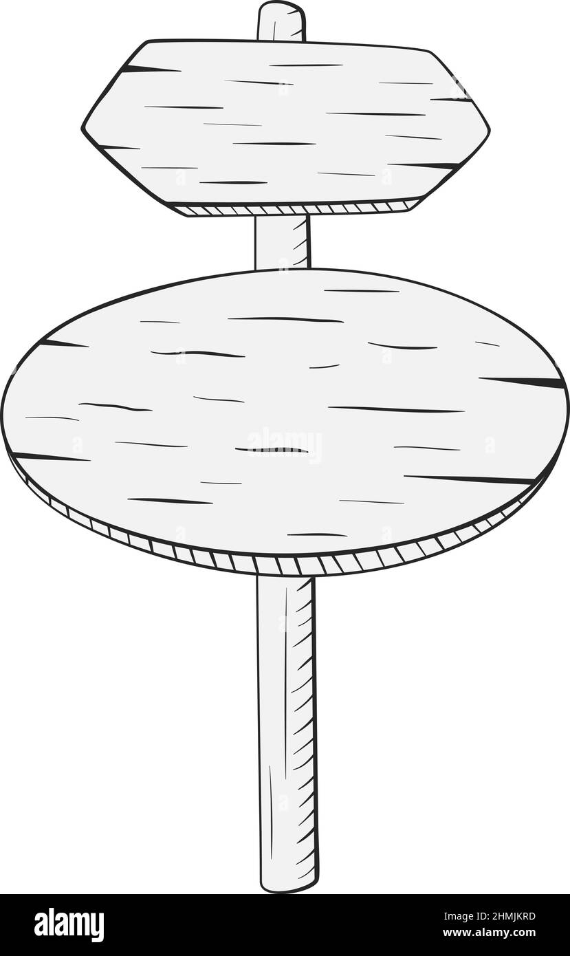 Timber road board in Cut Out Stock Images & Pictures - Alamy