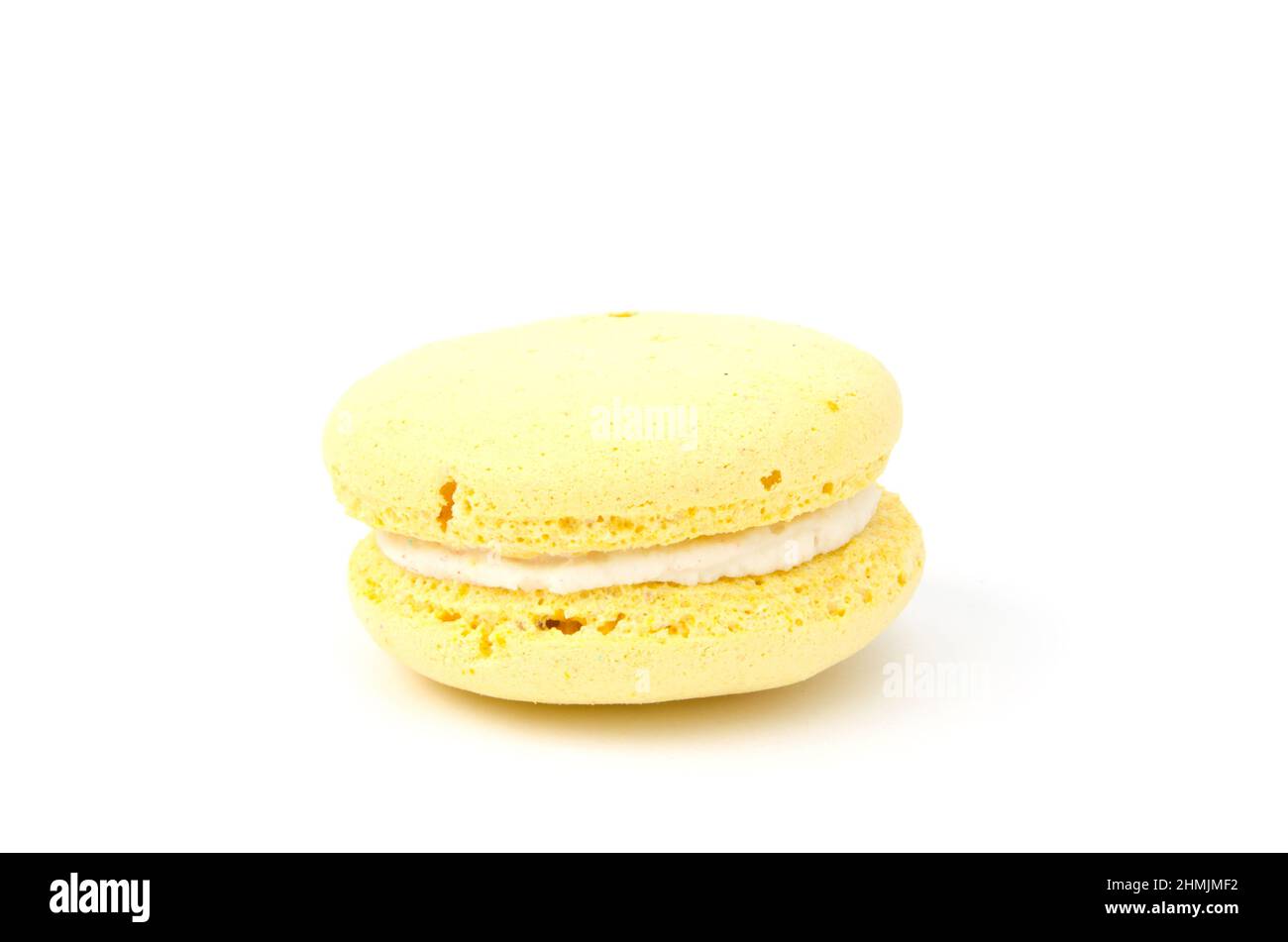 French macaron cookies on white background.Sweet dessert.Close up Stock ...