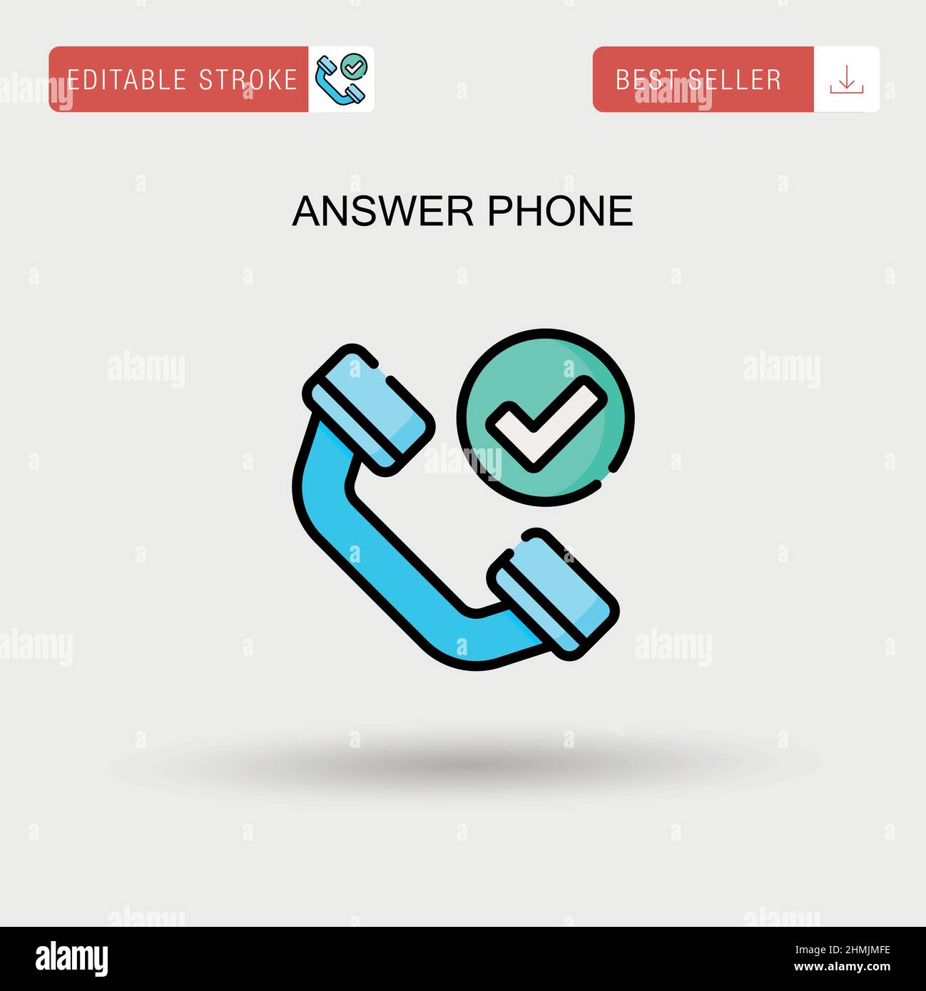 Landline telephone answer Stock Vector Images - Alamy