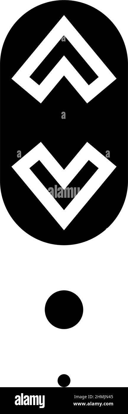 scroll symbol glyph icon vector illustration Stock Vector Image & Art ...