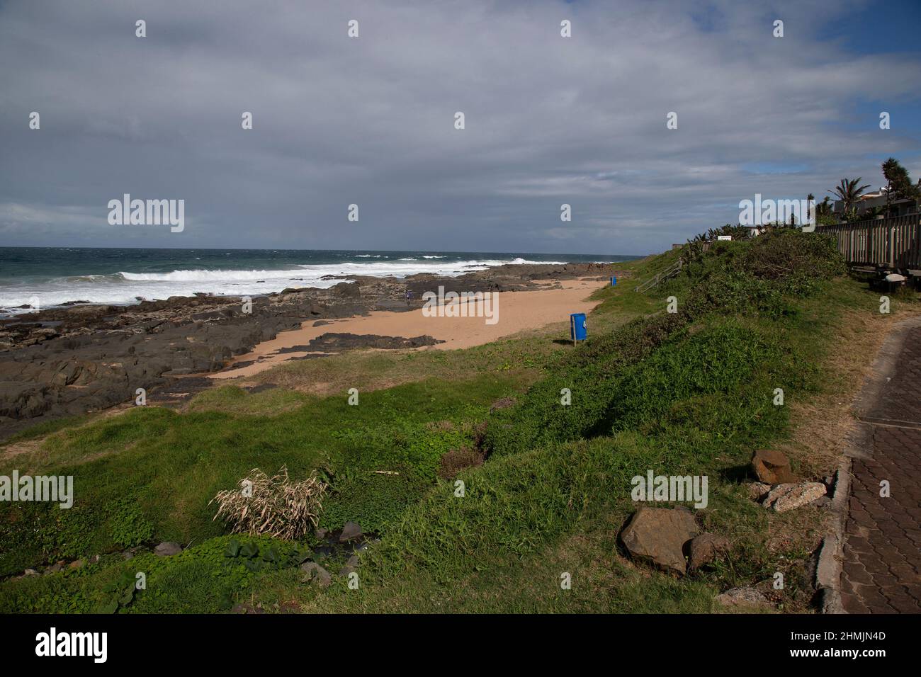 Ballito beach and Indian Ocean coastline on the Dolphin Coast in Kwa ...
