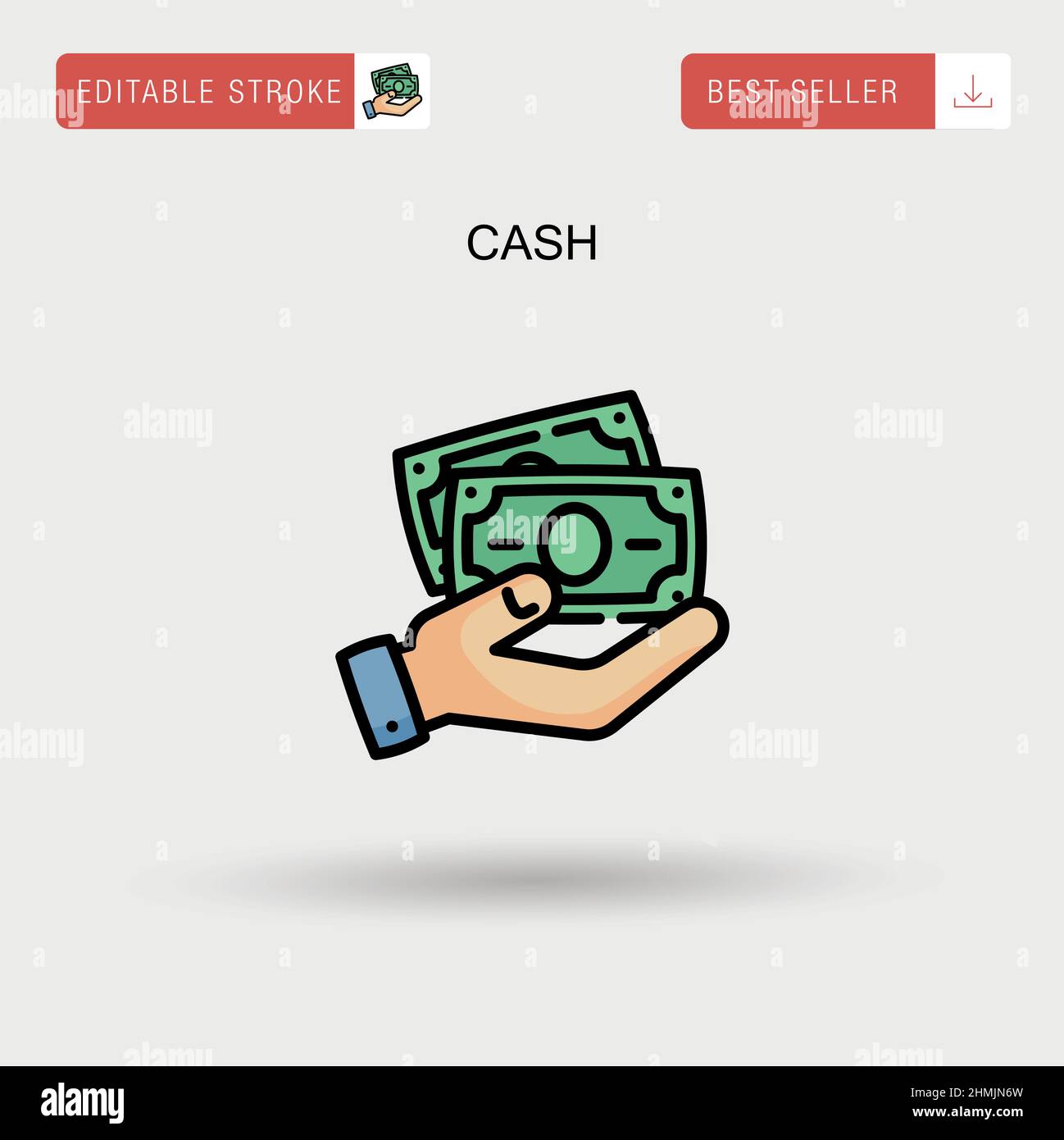 Cash Simple vector icon Stock Vector Image & Art - Alamy