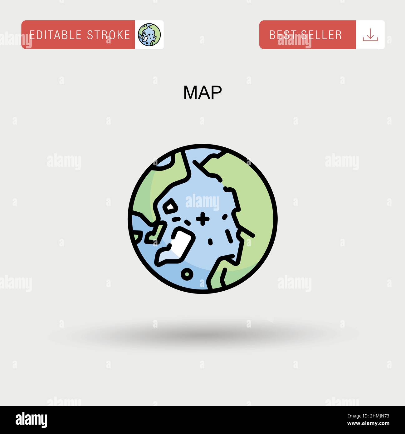 Map Simple vector icon Stock Vector Image & Art - Alamy
