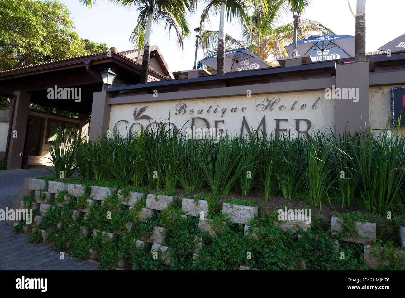 A view of the entrance and signage outside the Coco De Mer Boutique ...
