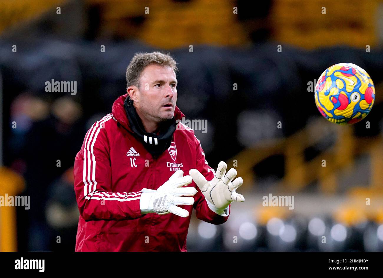 Arsenal goalkeeping coach Inaki Cana ahead of the Premier League match ...
