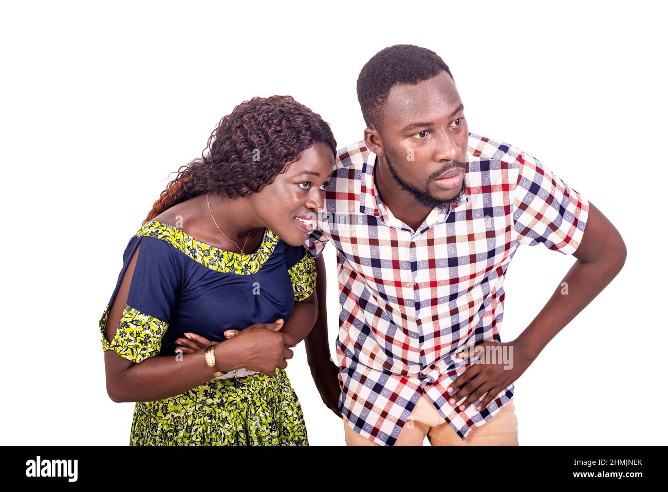 serious adult business people standing inside looking sideways Stock ...