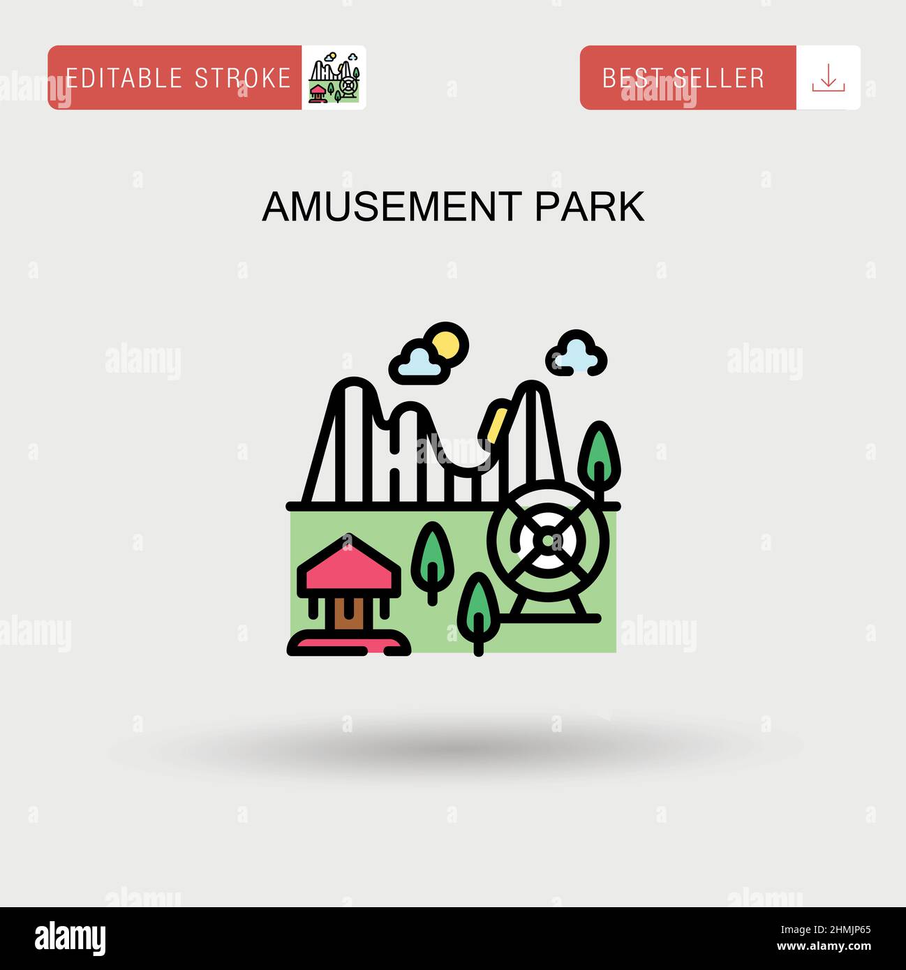 Family amusement park Stock Vector Images - Alamy