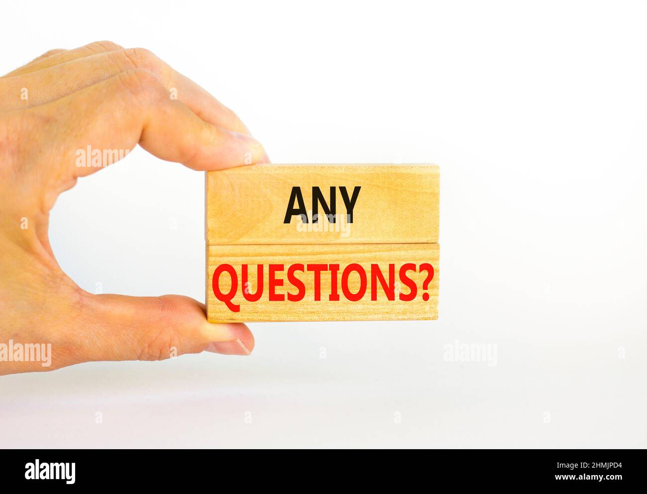 Any questions symbol. Concept words Any questions on wooden blocks on a ...