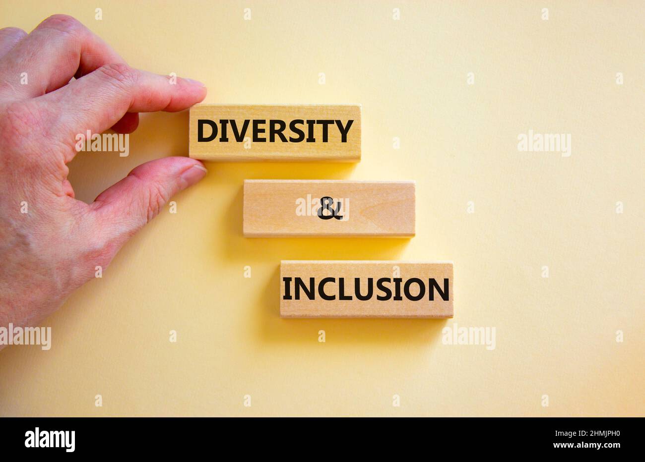 D and I, Diversity and inclusion symbol. Concept words D and I ...