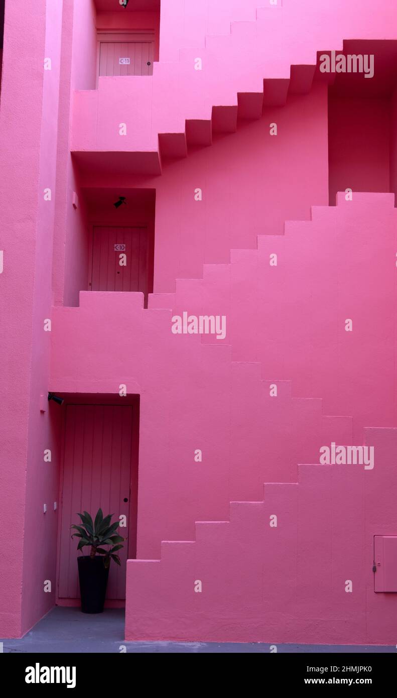 La Muralla Roja,Calpe,Spain Stock Photo - Alamy