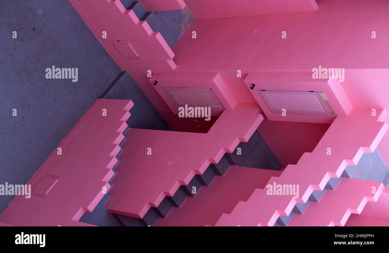 La Muralla Roja,Calpe,Spain Stock Photo - Alamy