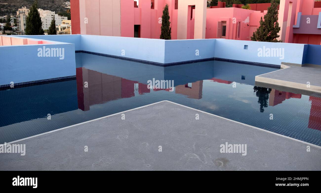 La Muralla Roja,Calpe,Spain Stock Photo - Alamy