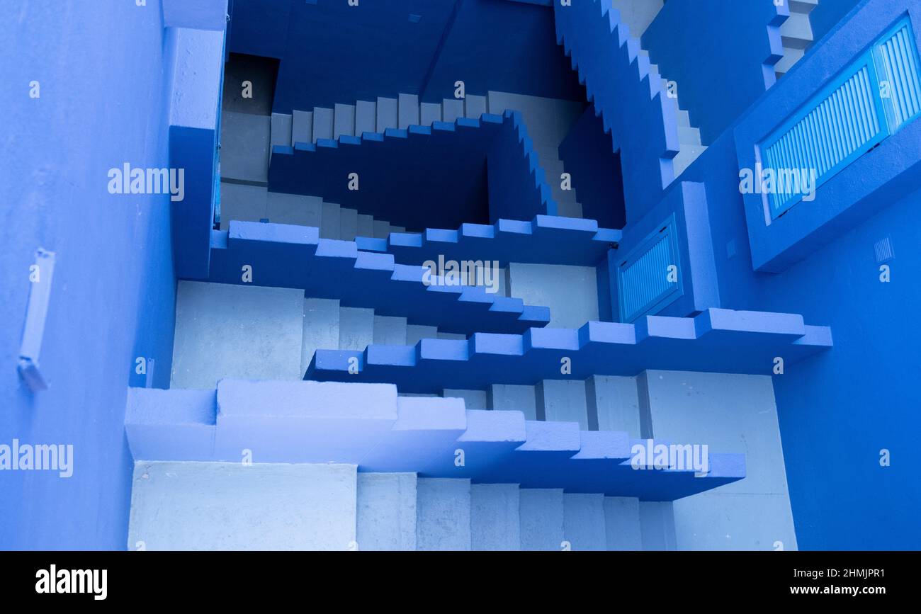 La Muralla Roja,Calpe,Spain Stock Photo - Alamy