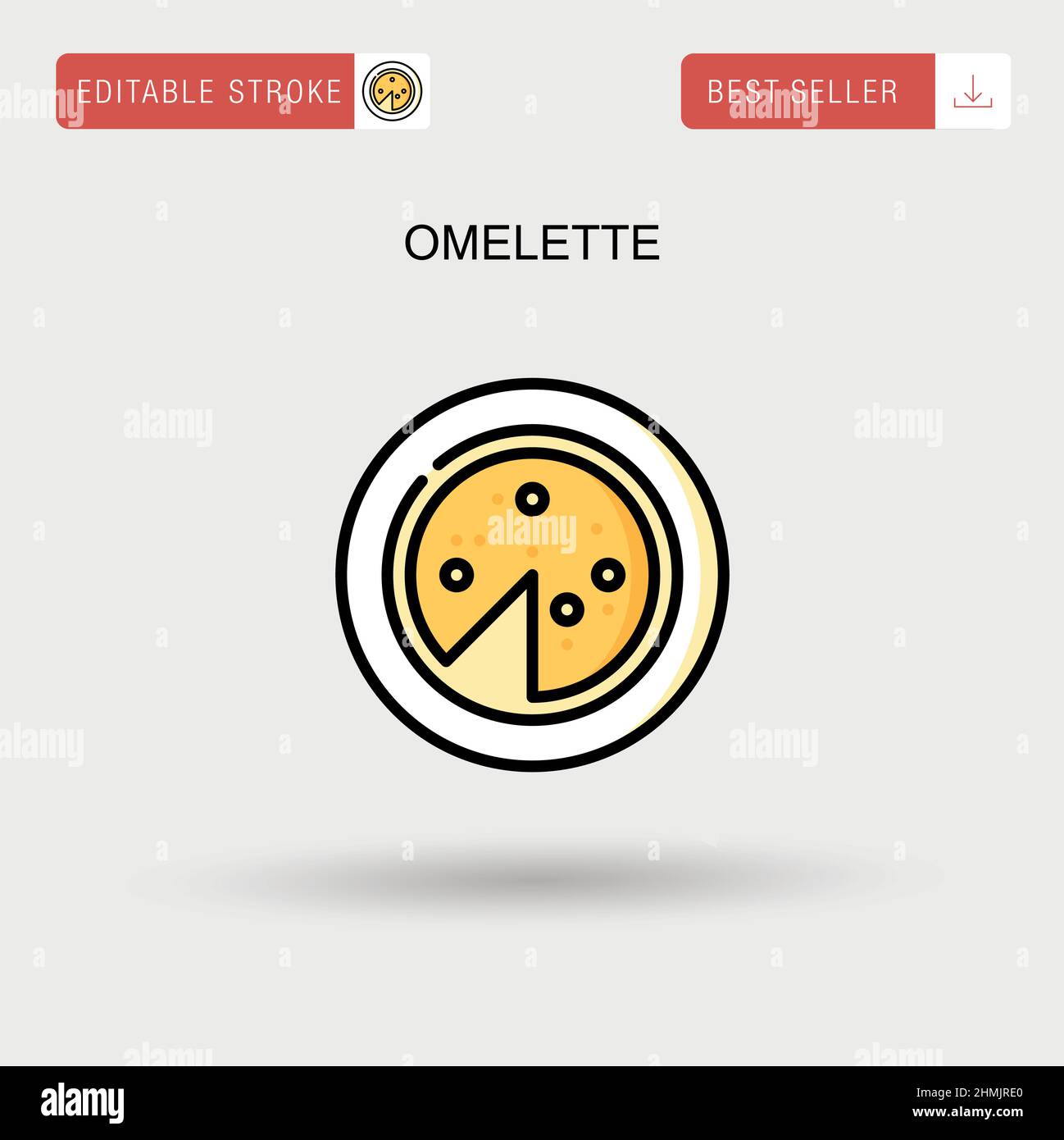 Omelette egg white background Stock Vector Images - Alamy