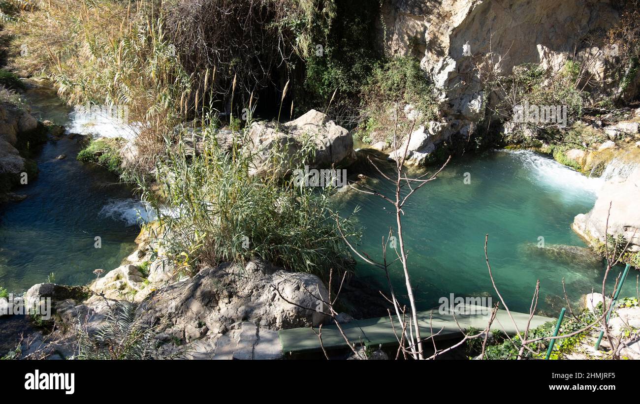Fonts Algar waterfalls,Benidorm,Spain Stock Photo - Alamy