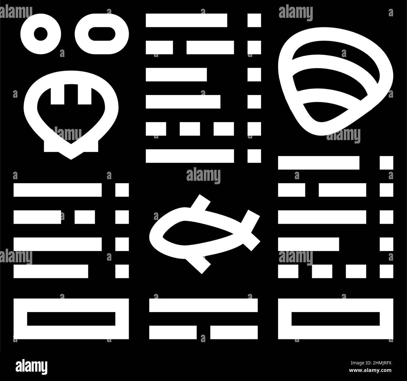 menu seafood glyph icon vector illustration Stock Vector Image & Art ...