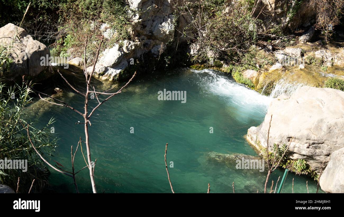 Fonts Algar waterfalls,Benidorm,Spain Stock Photo - Alamy