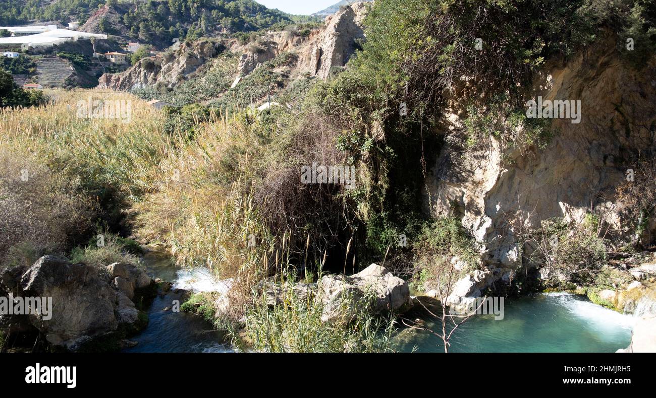 Fonts Algar waterfalls,Benidorm,Spain Stock Photo - Alamy
