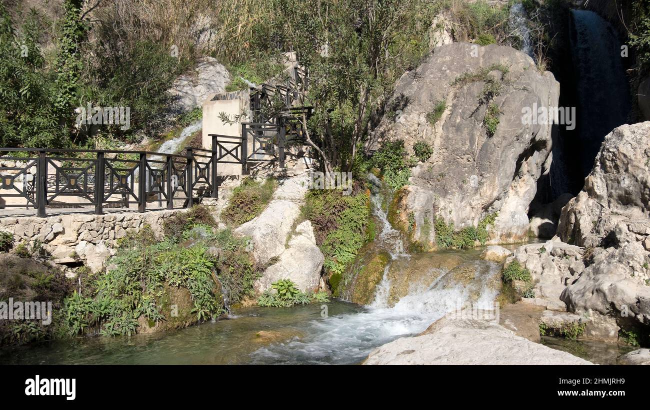 Fonts Algar waterfalls,Benidorm,Spain Stock Photo - Alamy