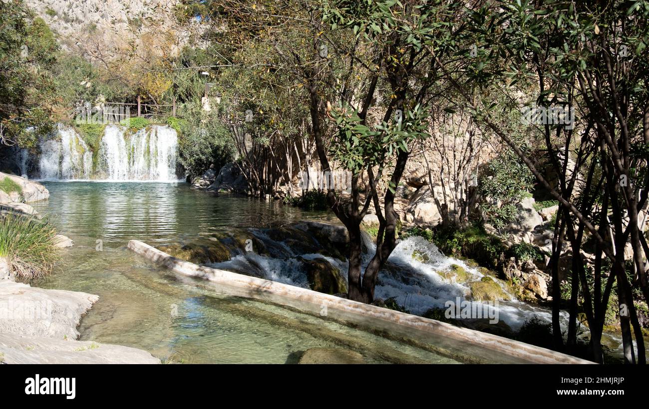 Fonts Algar waterfalls,Benidorm,Spain Stock Photo - Alamy