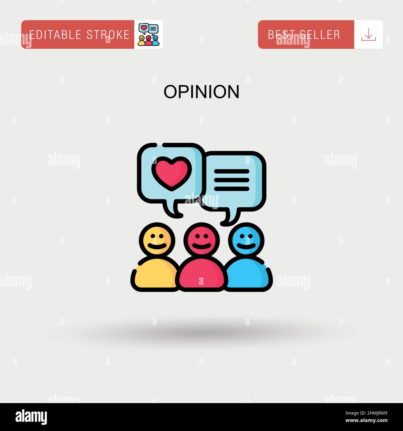 Opinion Simple vector icon Stock Vector Image & Art - Alamy