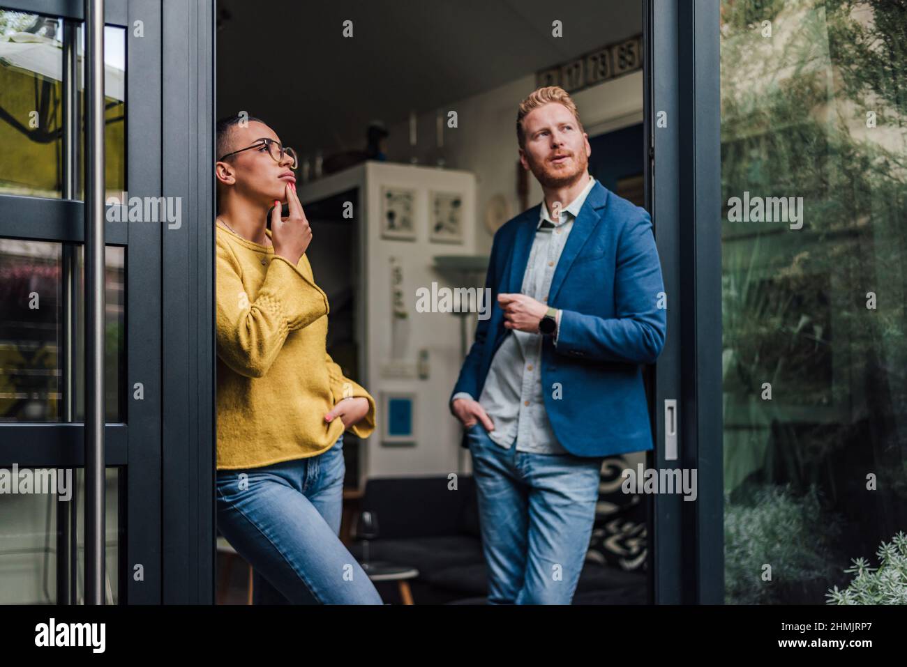 Boyfriend and girlfriend not talking to each other. Man and woman are ...