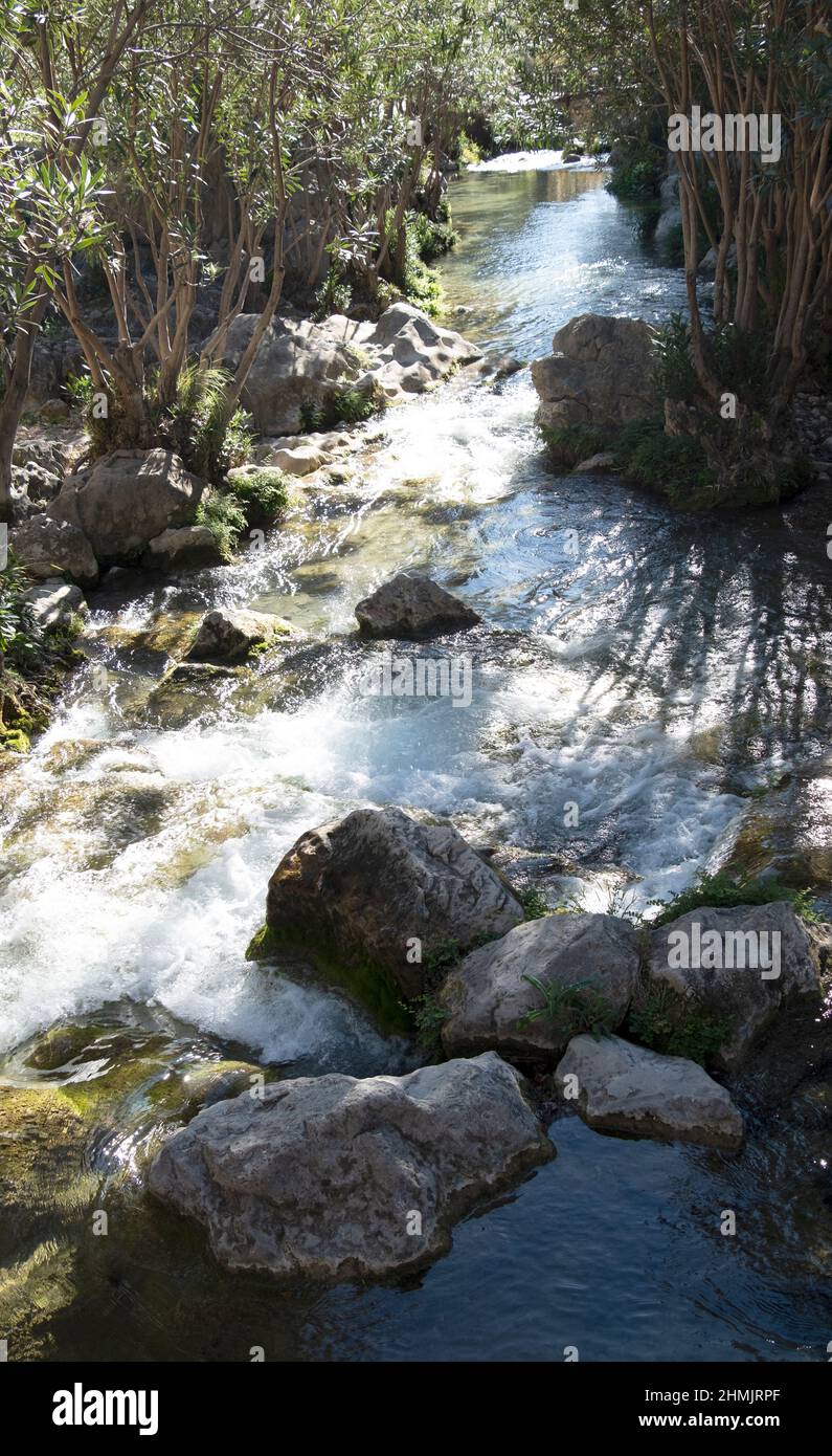 Fonts Algar waterfalls,Benidorm,Spain Stock Photo - Alamy