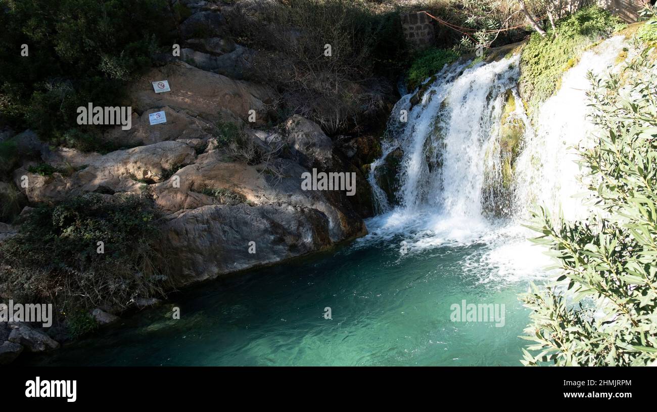Fonts Algar waterfalls,Benidorm,Spain Stock Photo - Alamy